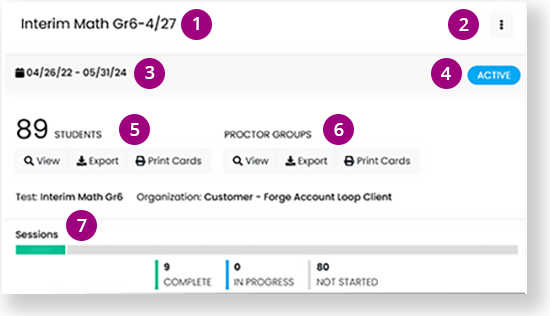 Administration Cards