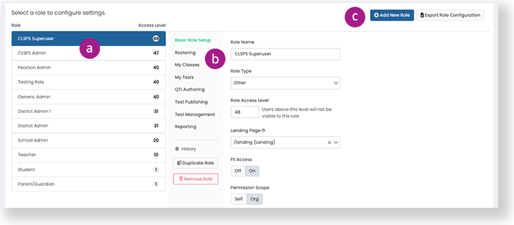 Configure User Roles