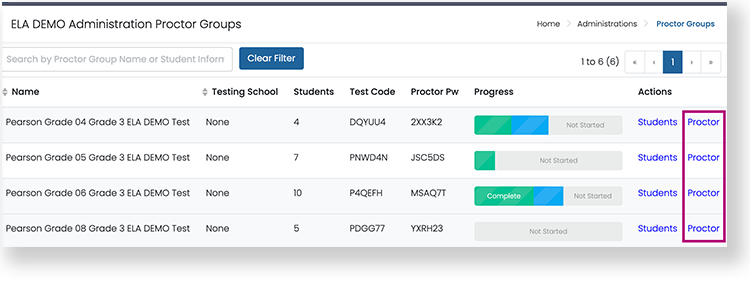 Print Test Cards and Rosters