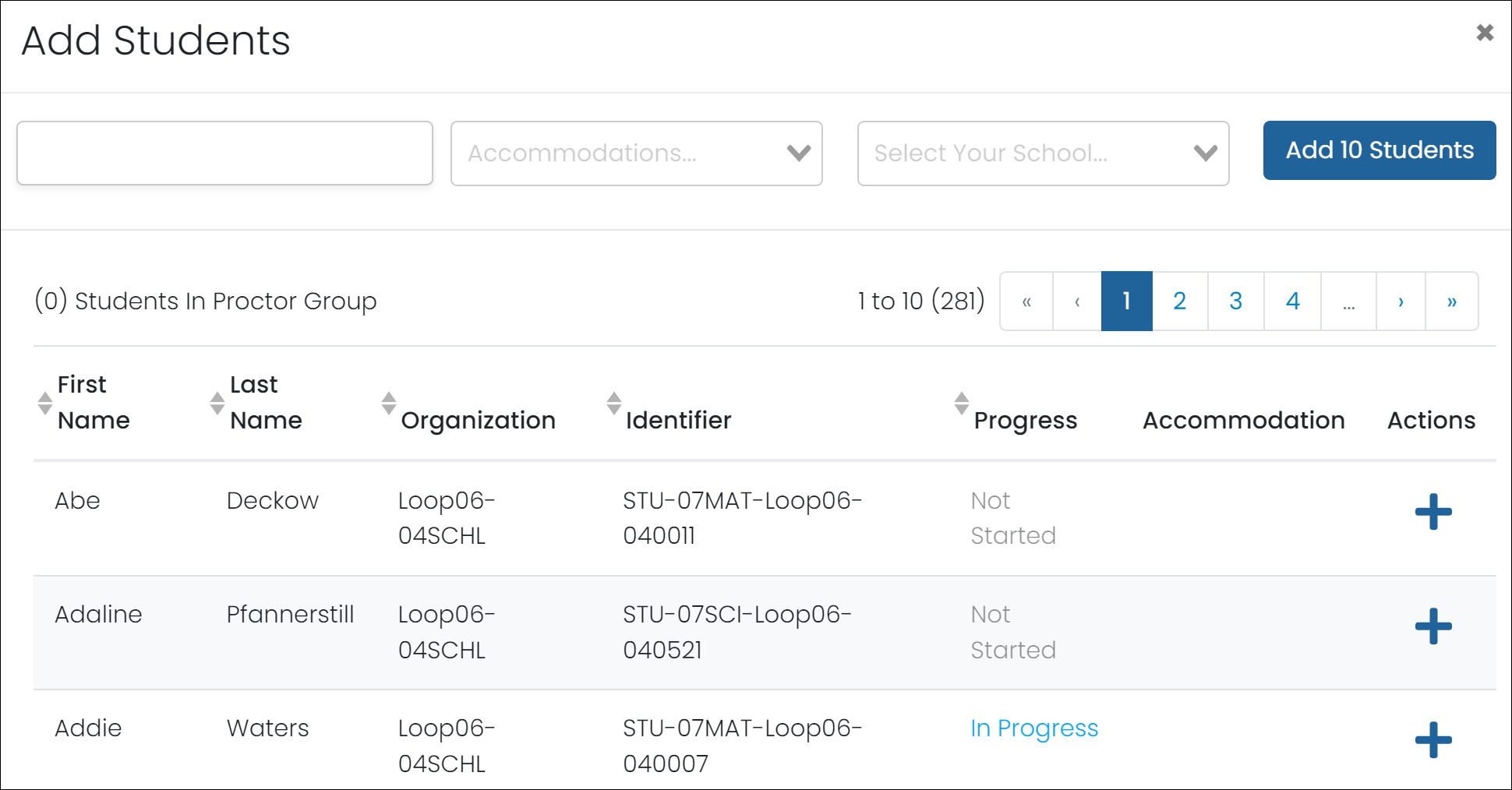Manually Create a Proctor Group