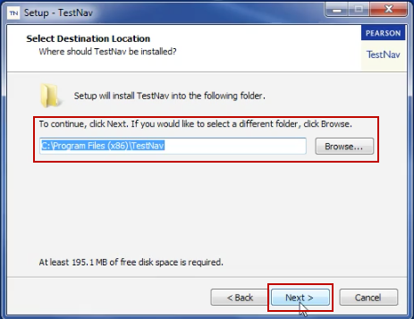 Set Up TestNav on Windows - TestNav 8 - Pearson Assessment Support